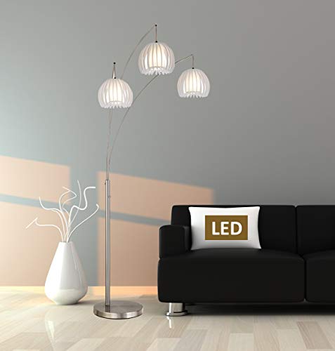 Artiva USA Zucca 3-Arch LED Floor Lamp with Dimmer