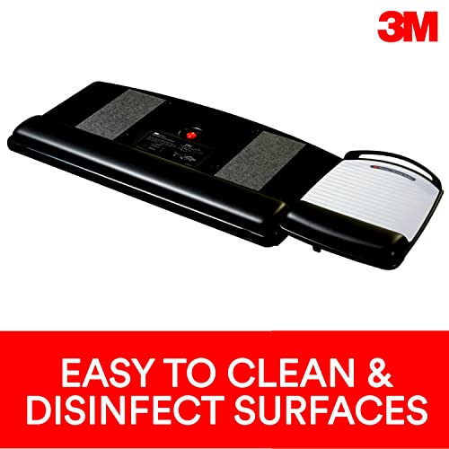 3M Easy Adjust Keyboard Tray, Adjustable Platform, 23-Inch Track, Black (Akt150le)