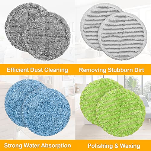 RUKHOOL Electric Mop Head Attachment for Dyson V15 V11 V10 V8 V7 Vacuum Cleaner Parts Spin Mop Replacement with 8 Washable Mop Pads 1 Water Tank