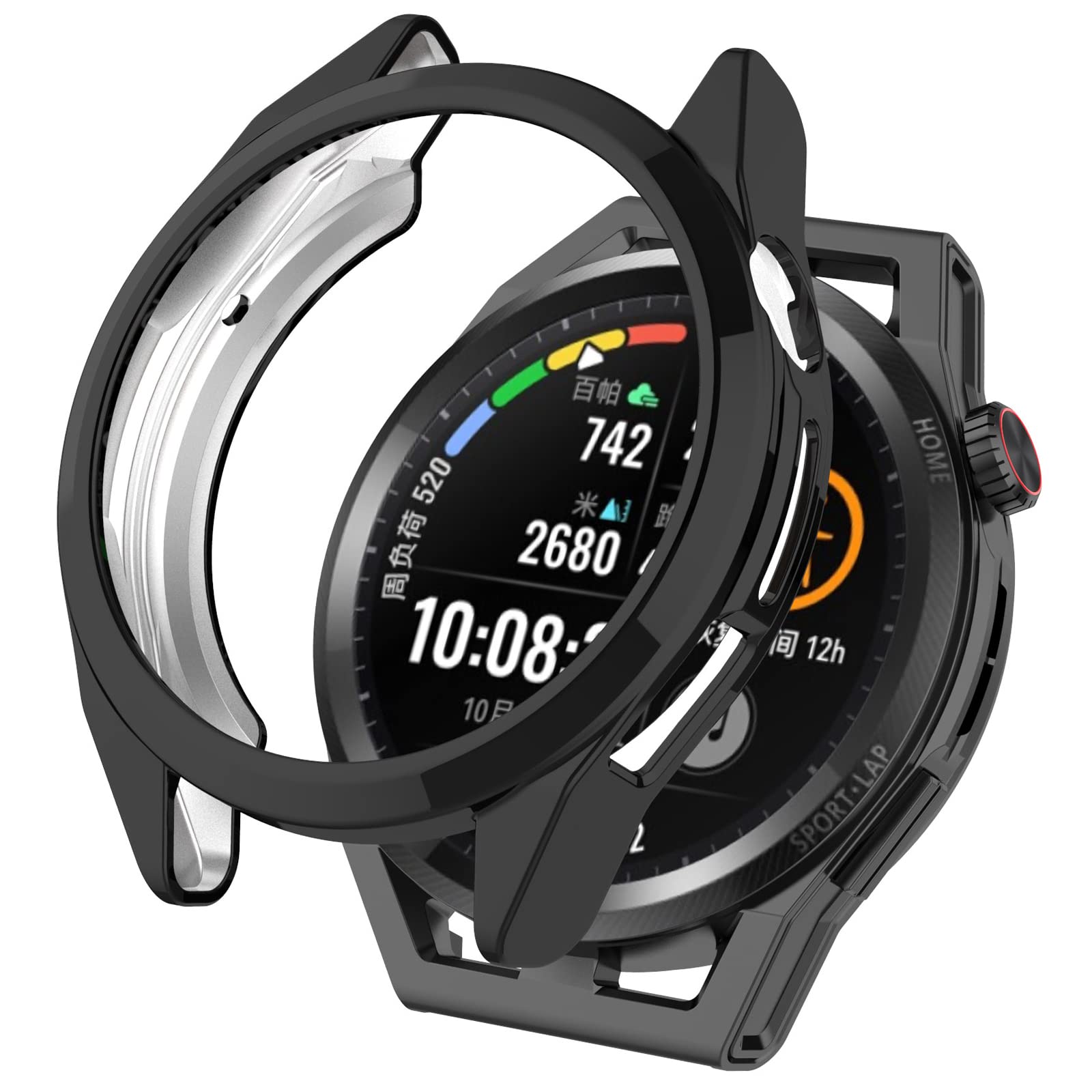 LOKEKE Compatible with Huawei Watch GT3 SE Protective Case Cover, PC Protective Case Cover Shell Compatible with Huawei Watch GT3 SE(PC Black)
