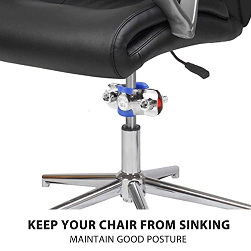 2 Pieces Fix Sinking Office Chair Stainless Steel Chair Protective Cover Office Chair Fixed Tube Card Office Chair Height Adjustment Protective Cover for Stop Office Chair Sinking