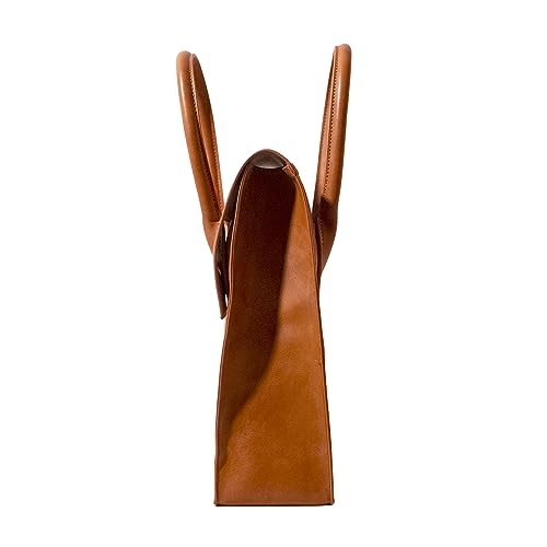Wine Tote Carrier Bag | 2 Bottle - Vegan Leather, Soft Suede Interior Pouch with Divider - Great for Travel, BYOB, Wine Tastings, Parties, Gifts, Hygge