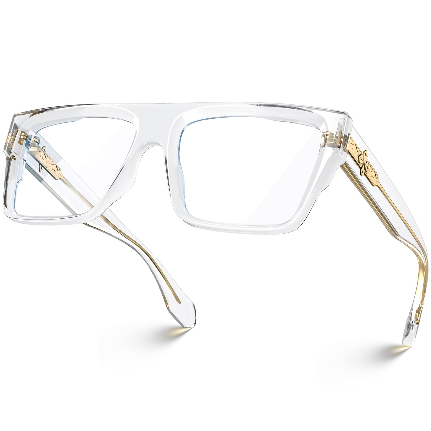 VISOONE Square Full Rim Blue Light Blocking Glasses Large Fashion Computer Multi Colors Eyeglass Frame Women Men ALBA