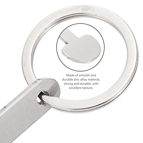 Tofficu 4pcs Trolley Tokens Key Ring Shopping Trolley Tokens Keychain Release Token Coin Keyring Small Aldi Quarter Holder Keychain for Grocery Shopping Cart