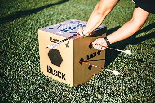 Field Logic Block 6-Sided Arrow Archery Target with Polyfusion Technology, Black, 18 x 18 x 16 (B56700) and Flambeau Outdoors 6461SC Safe Shot Bow Case, Portable Bow Storage,Black