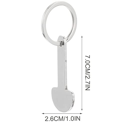 Tofficu 4pcs Trolley Tokens Key Ring Shopping Trolley Tokens Keychain Release Token Coin Keyring Small Aldi Quarter Holder Keychain for Grocery Shopping Cart