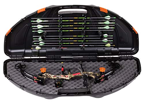 Field Logic Block 6-Sided Arrow Archery Target with Polyfusion Technology, Black, 18 x 18 x 16 (B56700) and Flambeau Outdoors 6461SC Safe Shot Bow Case, Portable Bow Storage,Black