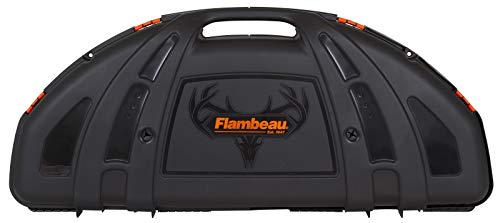 Field Logic Block 6-Sided Arrow Archery Target with Polyfusion Technology, Black, 18 x 18 x 16 (B56700) and Flambeau Outdoors 6461SC Safe Shot Bow Case, Portable Bow Storage,Black