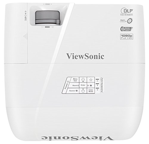 ViewSonic 3200 Lumens Full HD 1080p Shorter Throw Home Theater Projector with 3D DLP and HDMI, Stream Netflix with Dongle (PJD7828HDL)