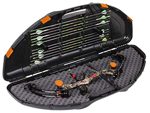 Field Logic Block 6-Sided Arrow Archery Target with Polyfusion Technology, Black, 18 x 18 x 16 (B56700) and Flambeau Outdoors 6461SC Safe Shot Bow Case, Portable Bow Storage,Black