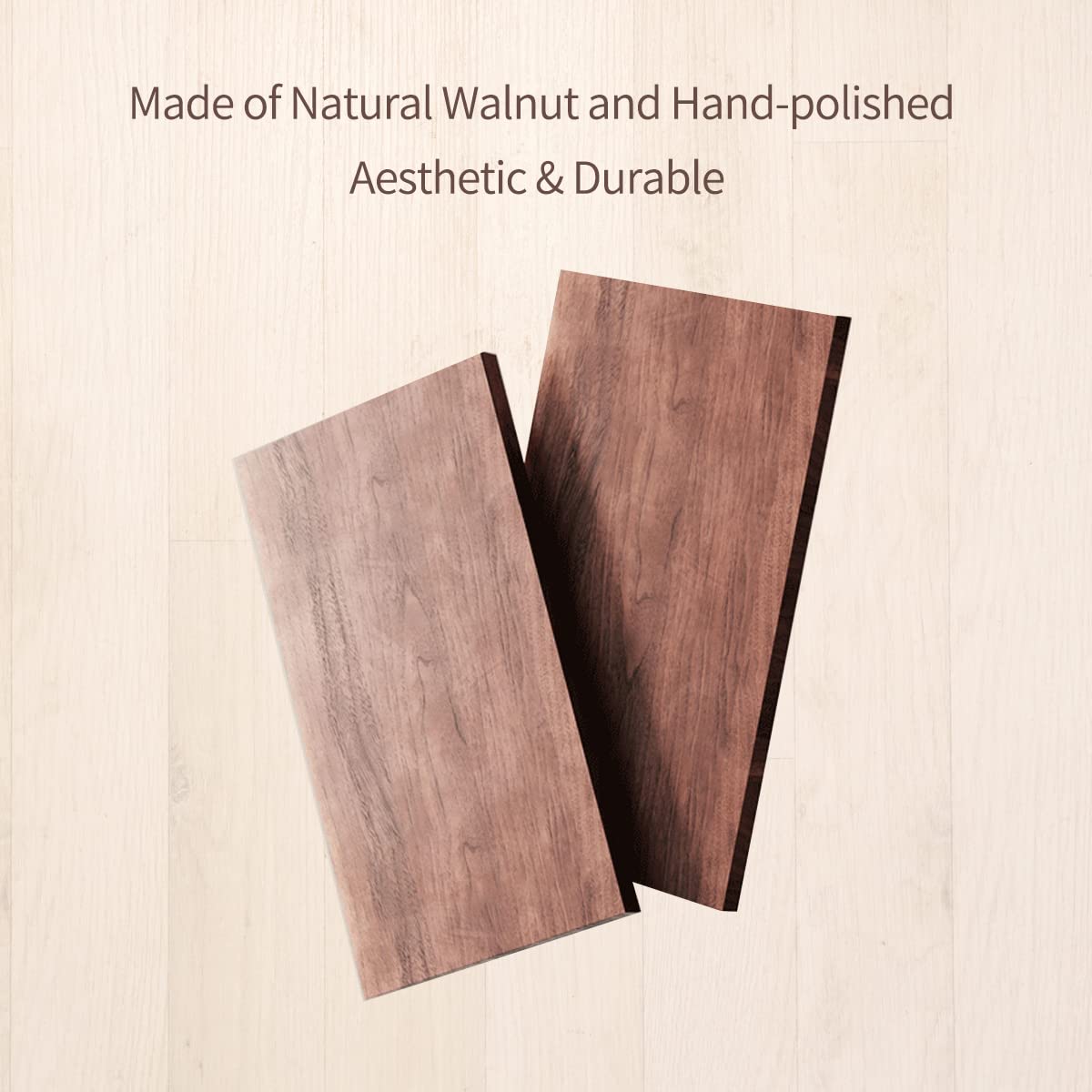 Hazevaiy Wood Stand for Mac Mini and Mac Studio,Walnut MacMini/MacStudio Accessories,Handmade Mac Desktop Stand Holder Dustproof Heat-Disspation Mount (Black Walnut)