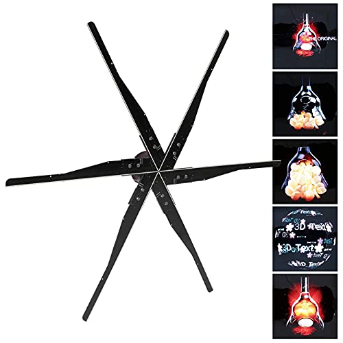 Hologram Projector, LED Holographic Projection 3D Hologram Fan with 85cm 6 Blades Support Hanging, 2000x1532 Resolution,576 LED Imaging,1532pcs LED Lamp,176° Viewing Angle, FIt for Exhibition/Shop/Bar
