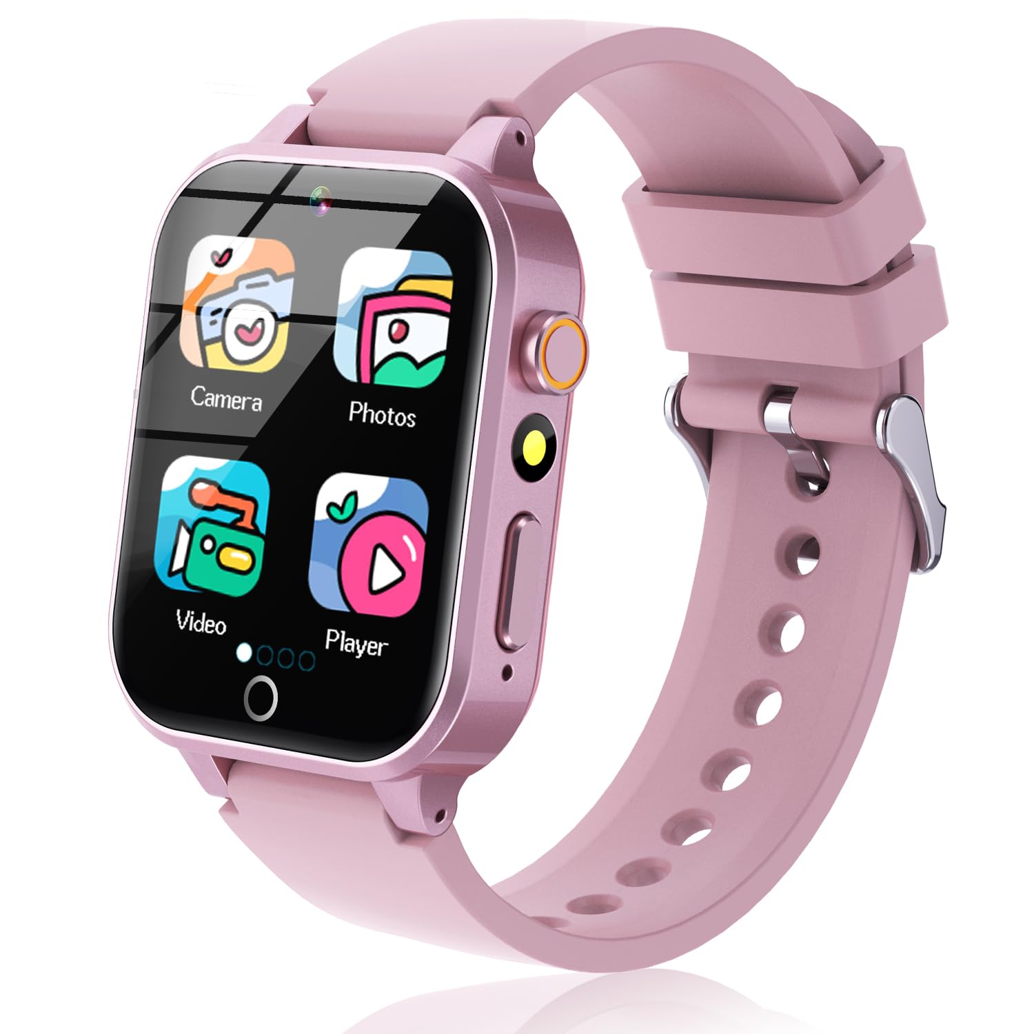 Dolwenqi Kids Smart Watches Gift for Girls 3-12 Year Old, 26 Puzzle Games Kids Watch with Habit Clock Music Player Torch Camera, HD Touchscreen Watches for Girls Gift Toys for Girls Ages 5 6 7 8 9 10