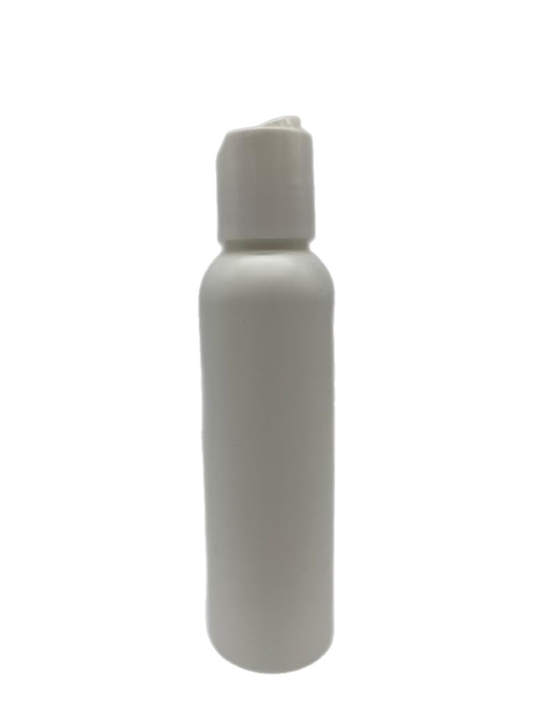 Natural Farms 4 oz White Cosmo BPA FREE Bottles - 8 Pack Empty Refillable Containers - Essential Oils Cleaning Products - Aromatherapy | Smooth White Disc Cap - Made in the USA