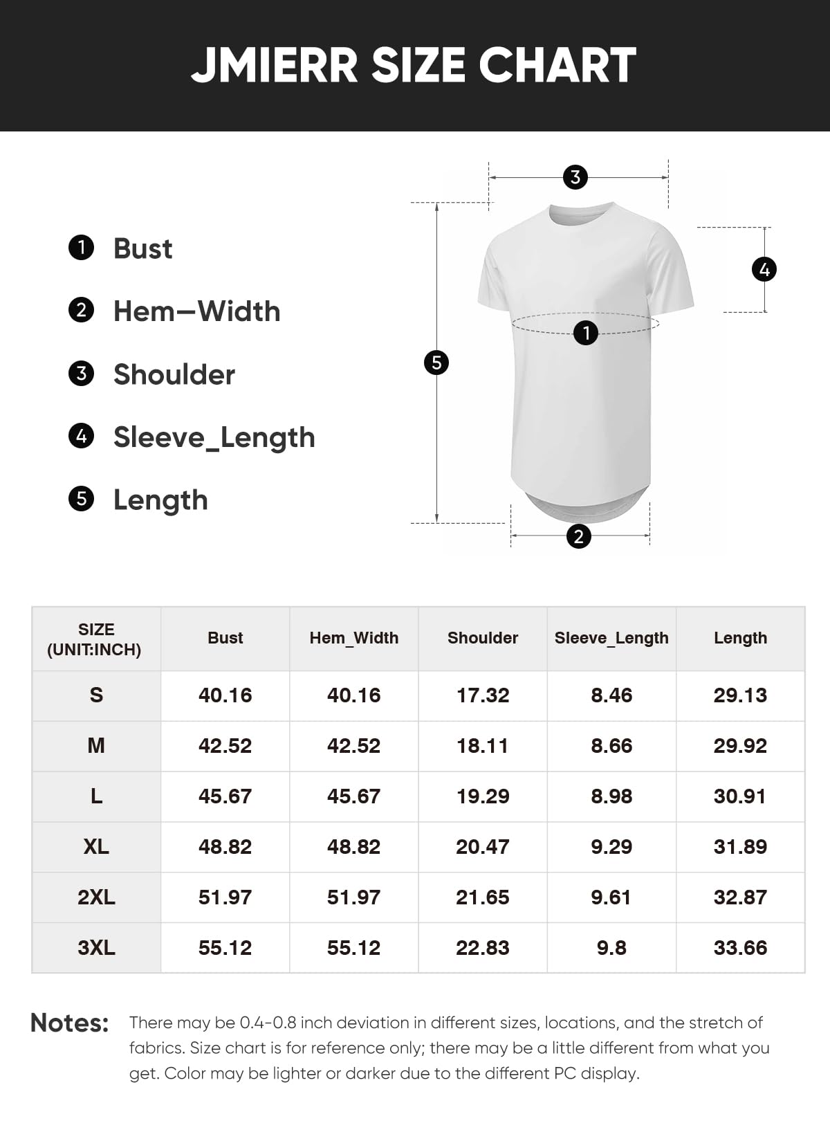 JMIERR Men's 3 Pack Cotton Hipster Hip Hop Longline Crewneck T-Shirt, Short Sleeve Gym Workout Athletic T Shirts for Men Pack,XL, Black/Dark Grey/Khaki