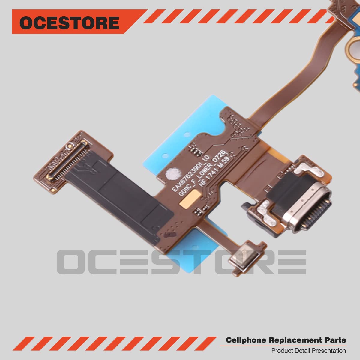 OCESTORE USB Charging Replacement for Pixel 2 XL G011C 6.0" USB Charger Connector Board Port Dock with Mic Flex Cable