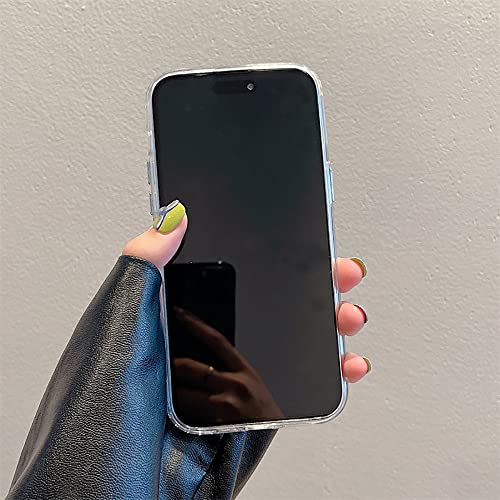 Espumoso Case for Mirror with Hand Stand Holder Flexible Cute Case Soft Print Silicone Clear Makeup Mirror Women Girls Shockproof Protect Cover (Butterfly)