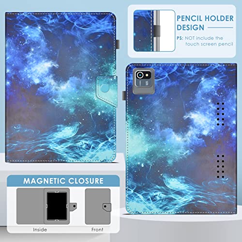 DETUOSI Okaysea 10.1" Tablet Case Cover, Portable Protective Folio PU Leather Stand Shell for Okaysea 10 inch Android Tablet