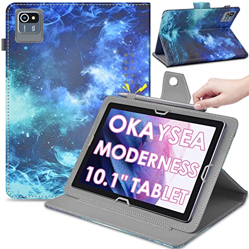 DETUOSI Okaysea 10.1" Tablet Case Cover, Portable Protective Folio PU Leather Stand Shell for Okaysea 10 inch Android Tablet