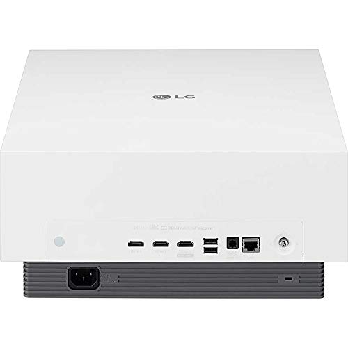 LG HU810PW 4K UHD CineBeam Smart Laser Projector with 300" Display Bundle with 120 inch Minolta 16:9 Indoor-Outdoor Screen