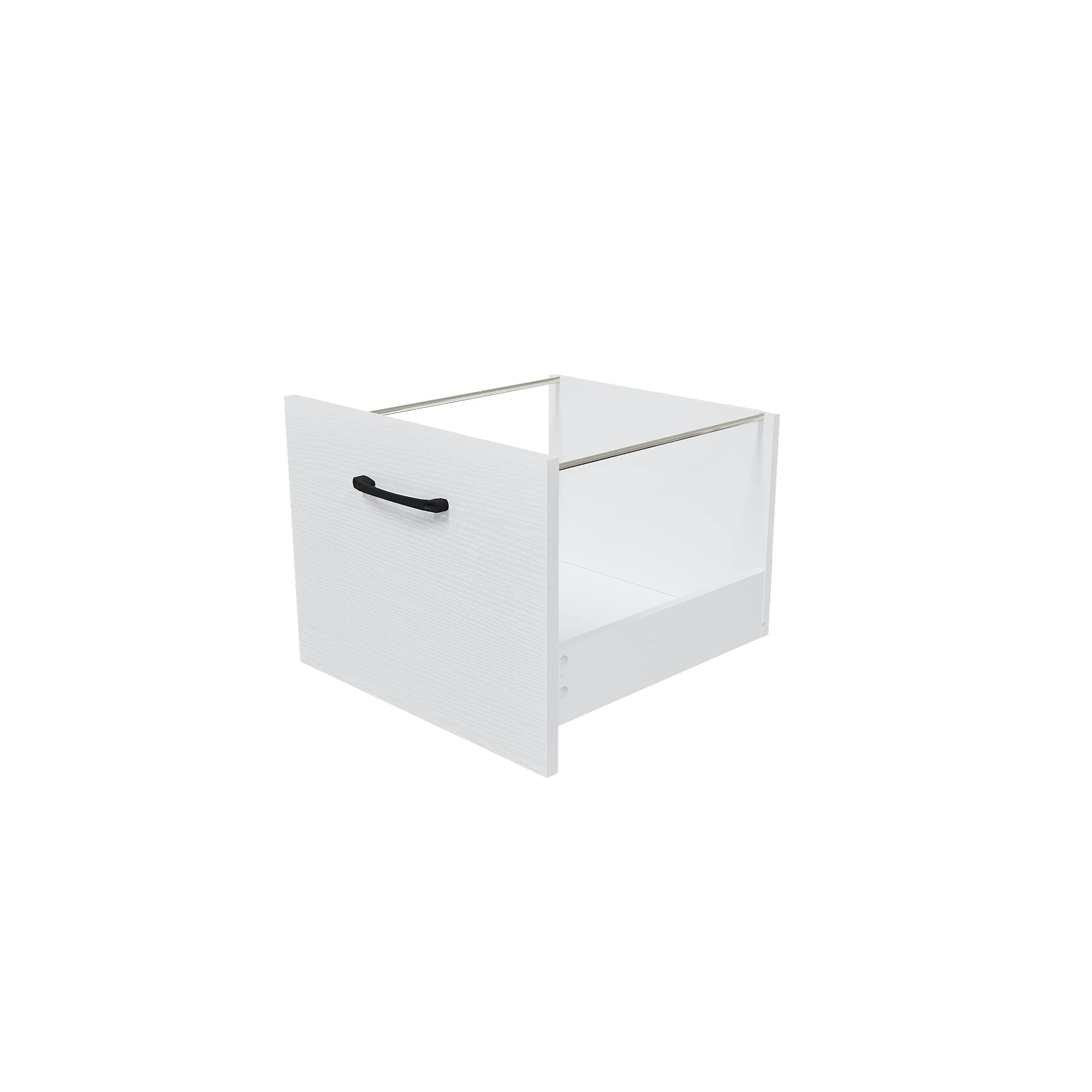 Gyger 3 Drawer File Cabinet for Home Office, Lateral Filing Cabinet with Open Storage Shelf, Mobile Lateral Printer Stand with Wheels and Storage,Wood File Cabinet with Lock(White)