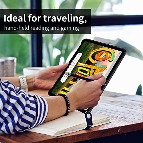 ProtUTab iPad Air 5th Generation Case 2022 / iPad Air 4 th Generation Case 2020 10.9-inch, Auto Wake&Sleep Slim Trifold Stand TPU Back iPad Air Case, Lightweight iPad Air 5th Gen Case, Black
