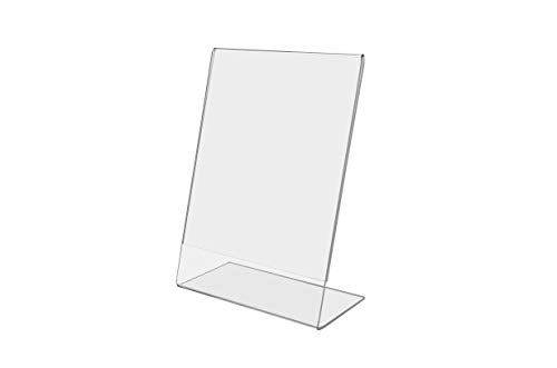 Universal 76850 Clear L-Style Freestanding Frame, 5 X 7 Insert, 3/Pack