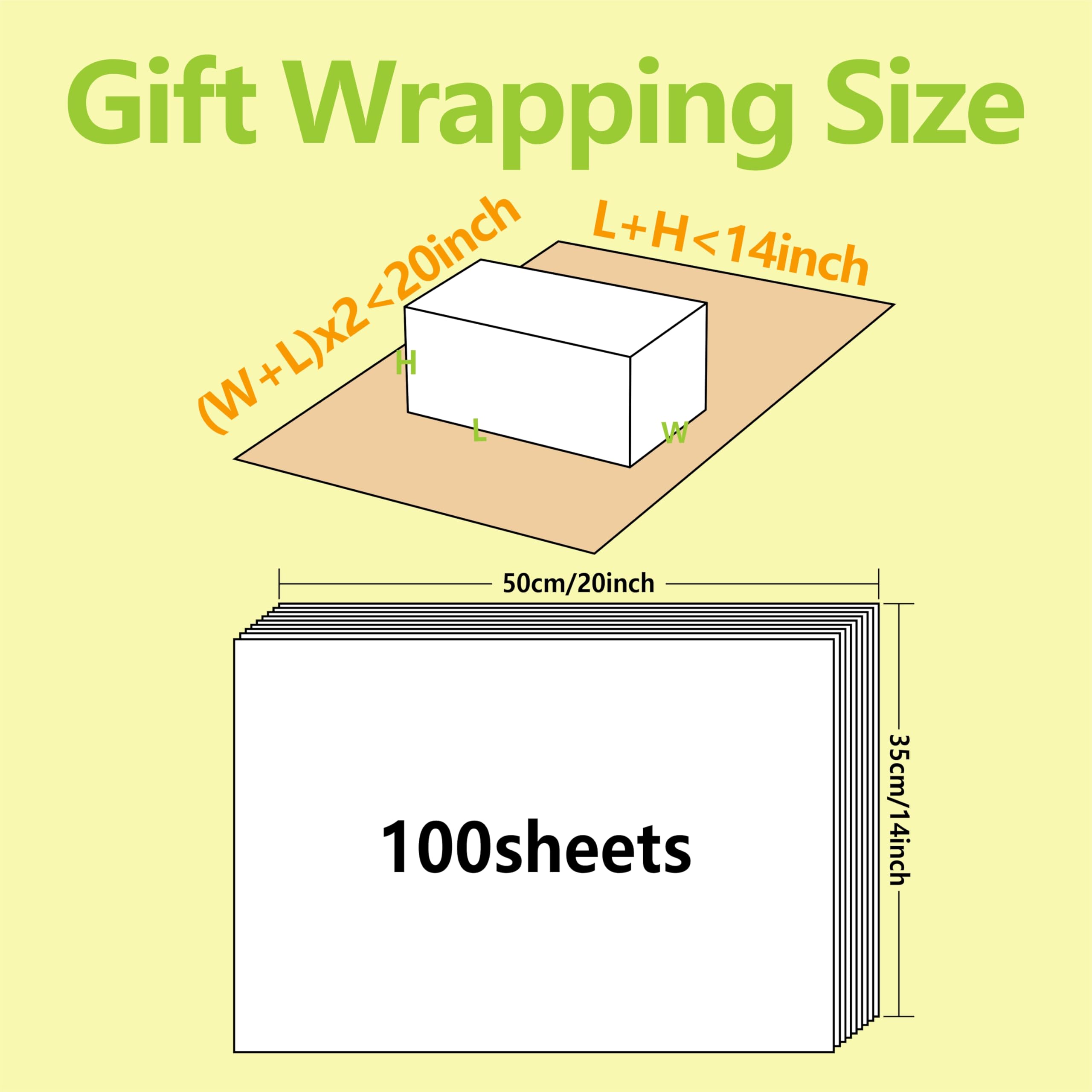 Bobobag 100 Sheets 20"X14" Gift Wrapping Tissue Paper Bulk for Gift Bags,Weddings Birthday Showers Arts Craft Party Favor Decoration (Brown)