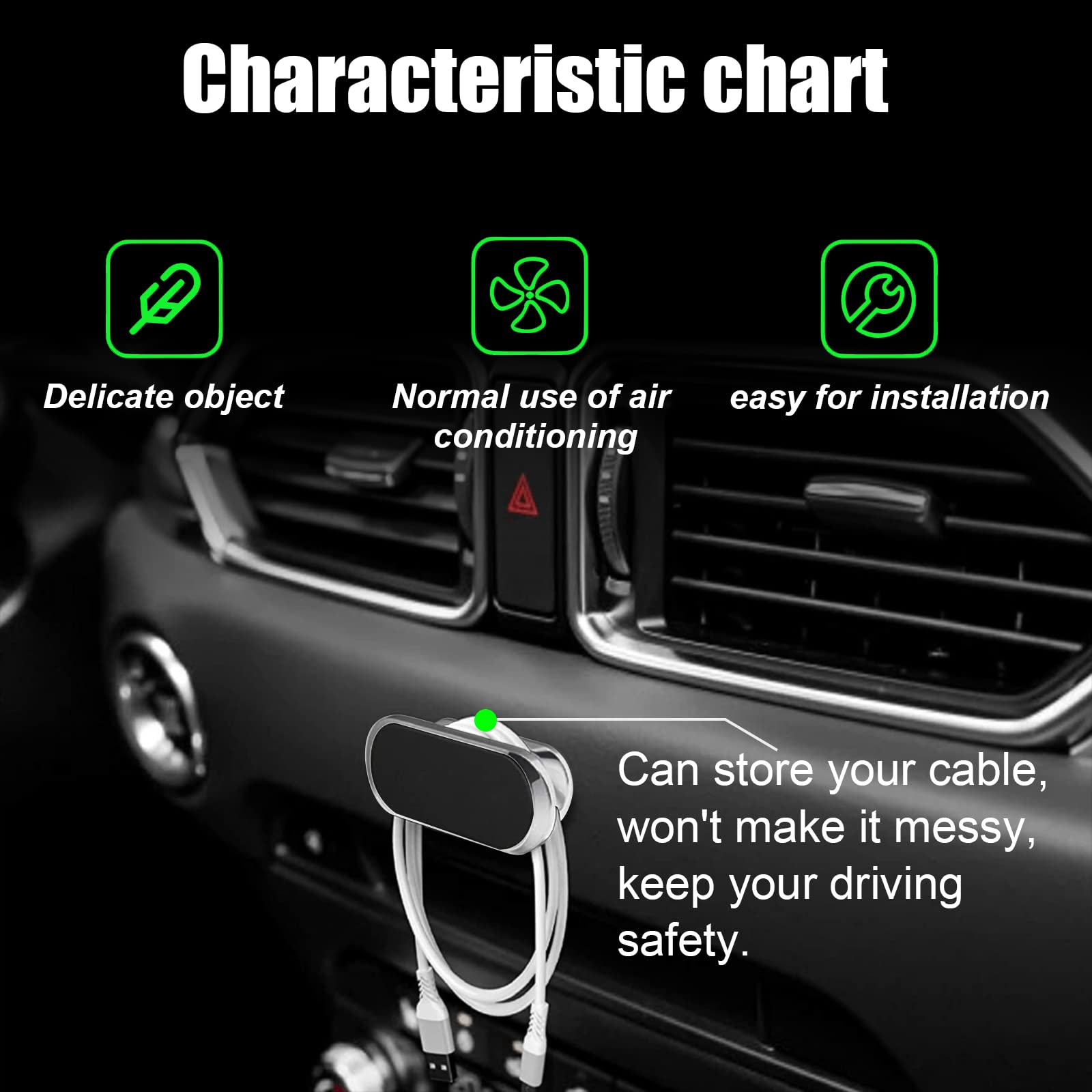 2Pcs Car Magnetic Phone Holder, 360 Degrees Rotation Magnetic Phone Mount, Never Block View, Ultra Magnetic Flex Car Phone Holder, Dashboard Car Mount Compatible All Smart Phones(Silver)