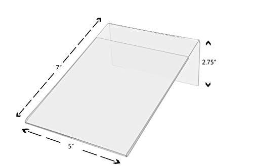 Universal 76850 Clear L-Style Freestanding Frame, 5 X 7 Insert, 3/Pack