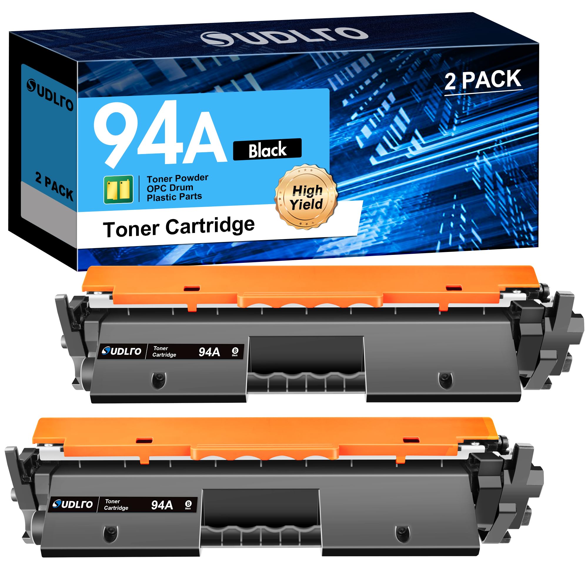 94A Toner Cartridge CF294A (with Chip) Replacement for HP 94A Toner Cartridge Black Compatible with Pro MFP M118dw M148fdw M148dw M149fdw, Pro M118 M148 M149 Printer (Black, 2-Pack)