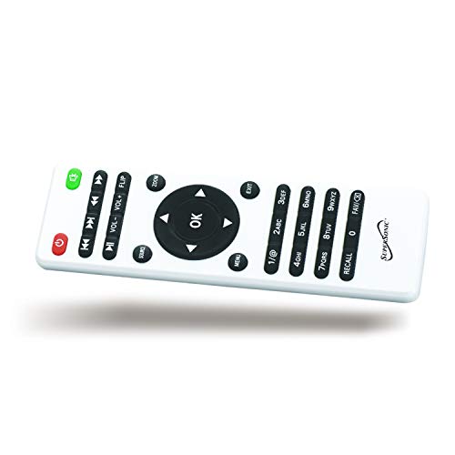 SuperSonic SC-80P HD Video Projector with Built-in Speakers: Compatible with USB, Micro SD, VGA, and HDMI | Home Entertainment System for Movies, TV, and Games!