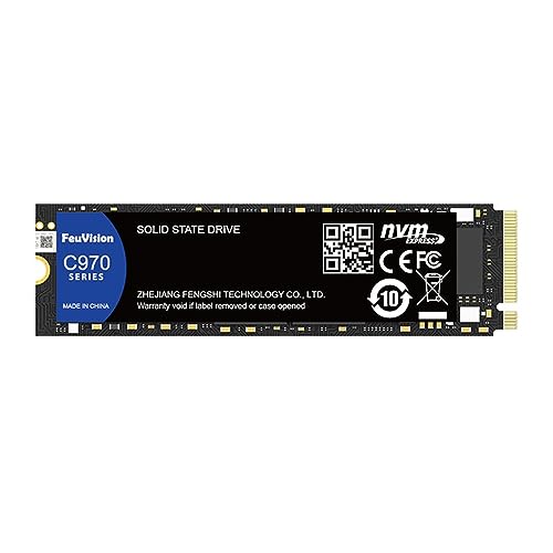 FeuVision SSD 1TB PCIe 4.0 Gen 4, NVMe M.2 Internal Solid State Drive, 3D NAND, Read Speed up to 5000 MB/s, High-end Consumer Level | Storage for PC, Laptops, Gaming and More
