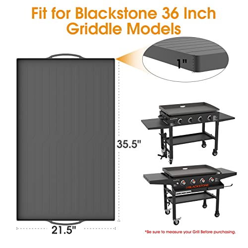 36" Silicone Griddle Mat for Blackstone, Heavy Duty Griddle Mat Fit Blackstone 36 Inch Flat Top Gas Grill Griddle, Protective Top Covers for Blackstone Protector Outdoor