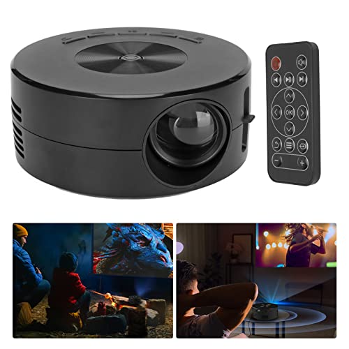 Mini Pocket Projector, Smart Portable Movie Projectors Built in Rechargeable Battery & Speaker, 1080P Video Travel Projector