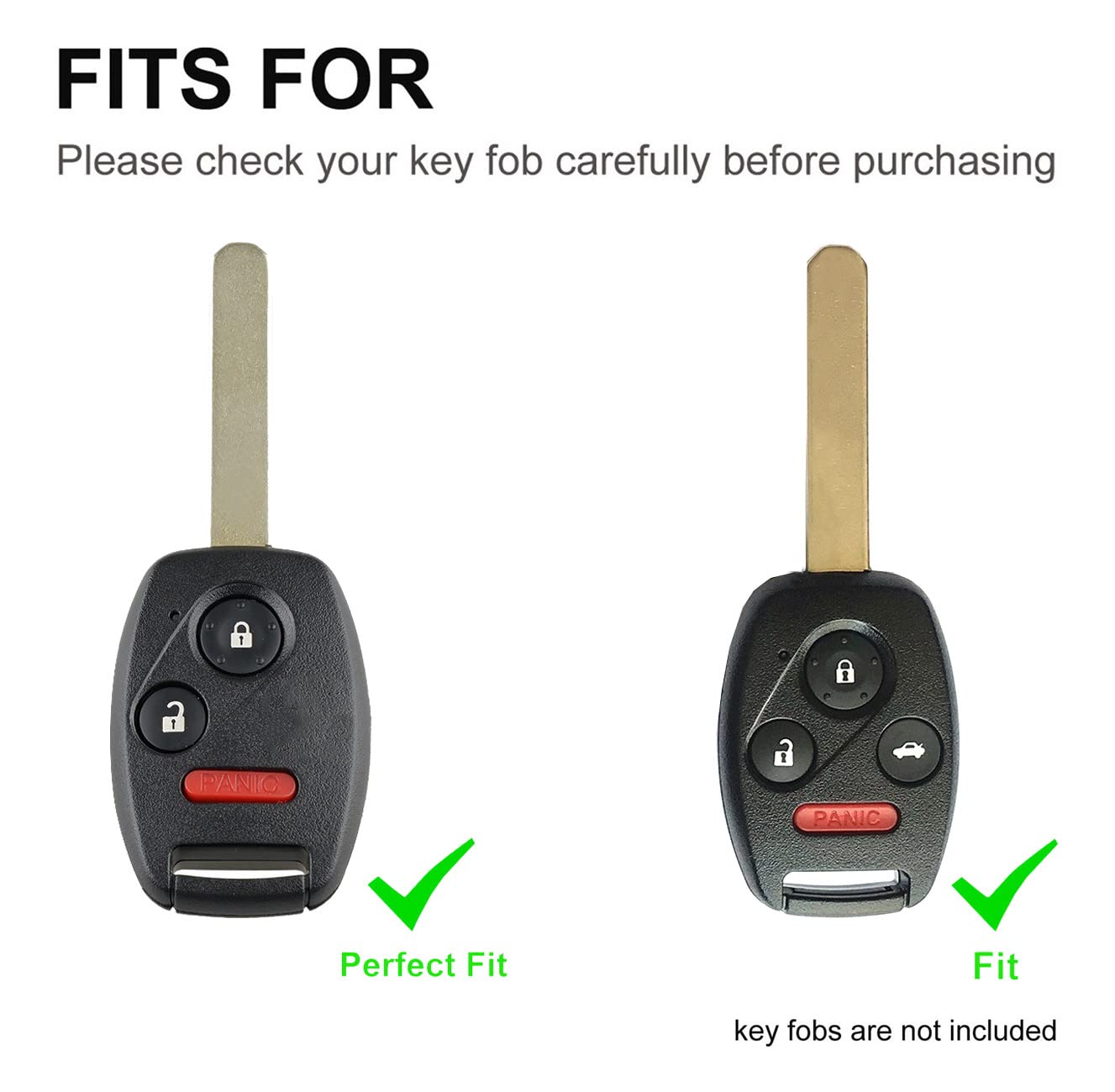 chyoekey Key Fob Cover for Honda with Keychain Soft TPU Car Key Shell Case Protector Compatible with Honda Accord/Civic/CR-V/Fit/Odyssey/Pilot/Ridgeline/CR-Z (White)