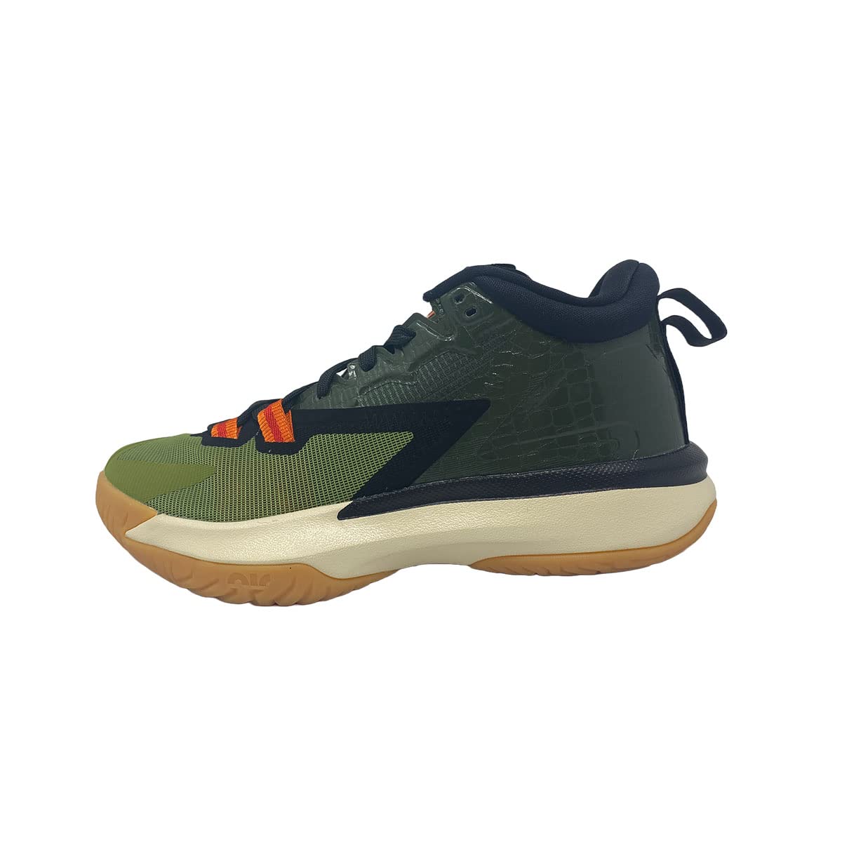 Nike Jordan Kid's Zion 1 (GS) Basketball Shoe (Carbon Green/Black- Asparagus, us_Footwear_Size_System, Big_Kid, Men, Numeric, Medium, Numeric_5_Point_5)