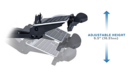 Mount-It! MI-7134 Underdesk Keyboard Drawer with Adjustable Platform, Ergonomic Gel Wrist Pad, Mouse Pad Included, Black