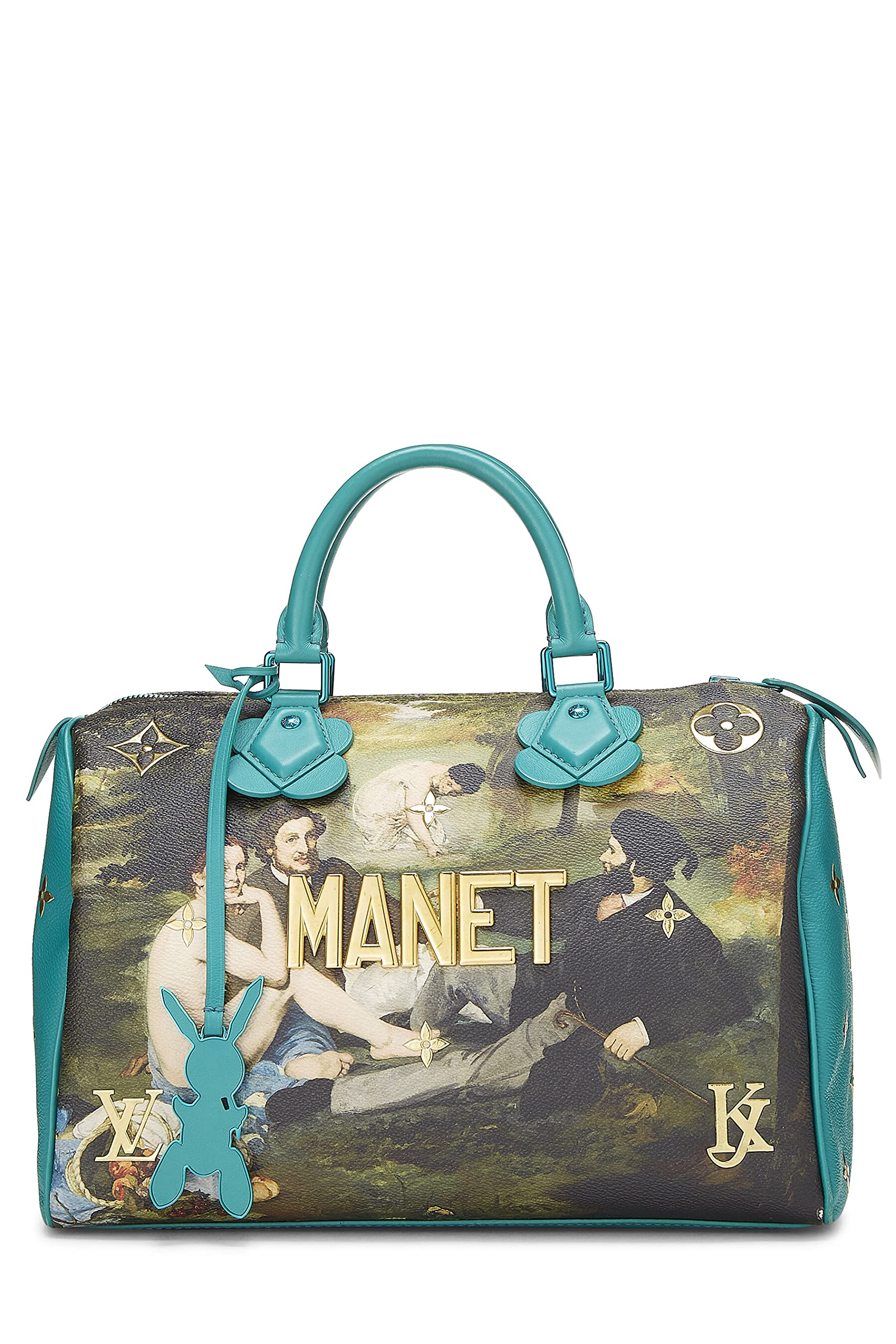Louis Vuitton, Pre-Loved Jeff Koons x Louis Vuitton Manet Masters Speedy 30, Blue
