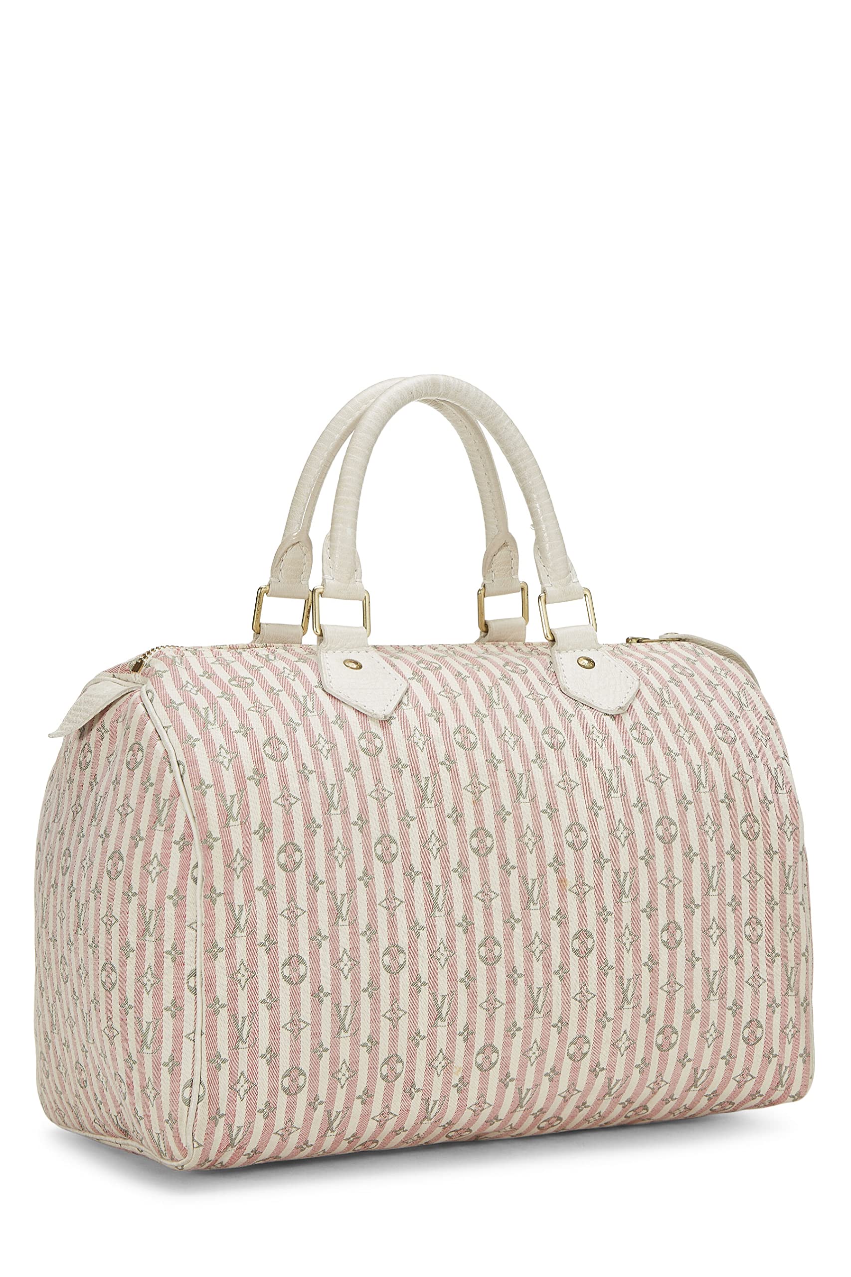 Louis Vuitton, Pre-Loved Pink Monogram Mini Lin Croisette Speedy 30, Pink