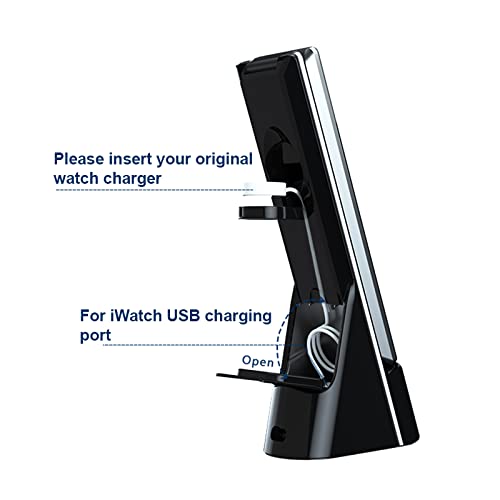 EzTechNest Desk Lamp β 3-in-1 Led Lamp with Built-in Wireless Phone Charger β Smart Desk Lamps for Home Office with Clock and Alarm Display β Dimmable Desk Lamp with Foldable Design