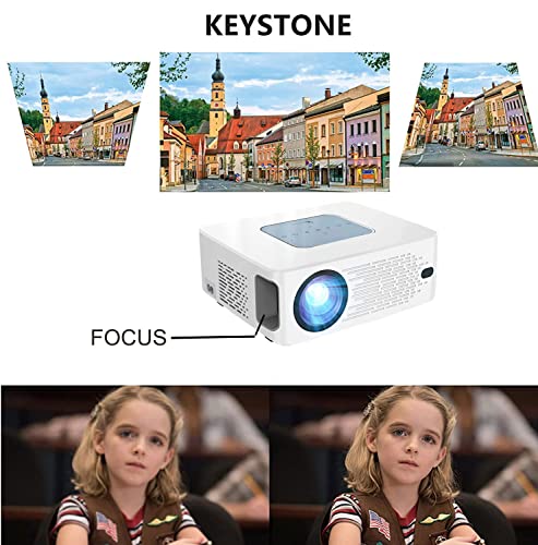 Projector with WiFi and Bluetooth Native 1080P HD Projectors Bluetooth 5G WiFi 9500L Home Theater Movie Video Projector HD 4K Support Phone TV Projector Compatible with PC HDMI USB / iOS Android Phone