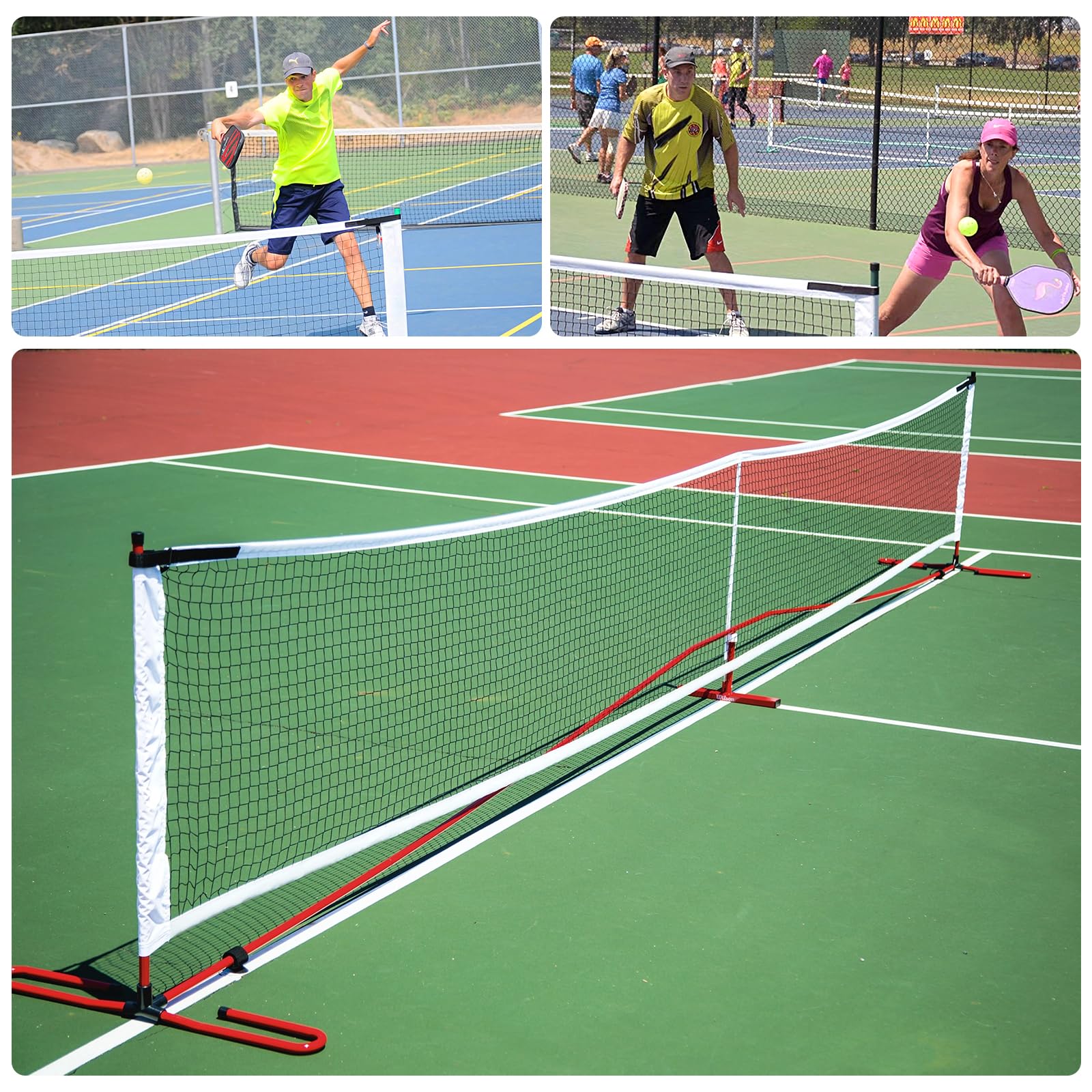 TOBWOLF 22x3ft Pickleball Replacement Net, Indoor Outdoor Pickleball Net for Most Free-Standing Pickle Ball Frame, Official Regulation Size Net for Portable Pickleball Net System