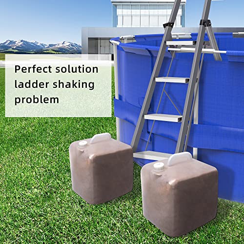 2 Pack Extra Thick Swimming Pool Ladder Weights- Foldable Pool Step Sandbag -Fillable Anchor Bag Container for Ground Pool Entry System(Without Sand)