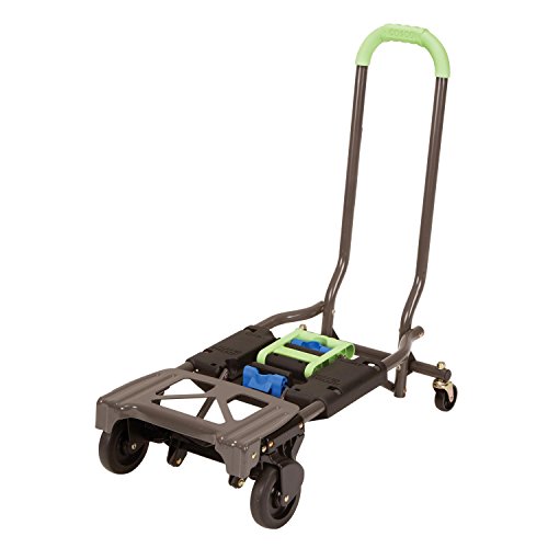 Olympia Tools 85-189 Pack N Roll Collapsible Service Cart, XL, 300LB Capacity, Black & Cosco 12222PBG1E Shifter 300-Pound Capacity Multi-Position Heavy Duty Folding Dolly, Green Hand-Trucks