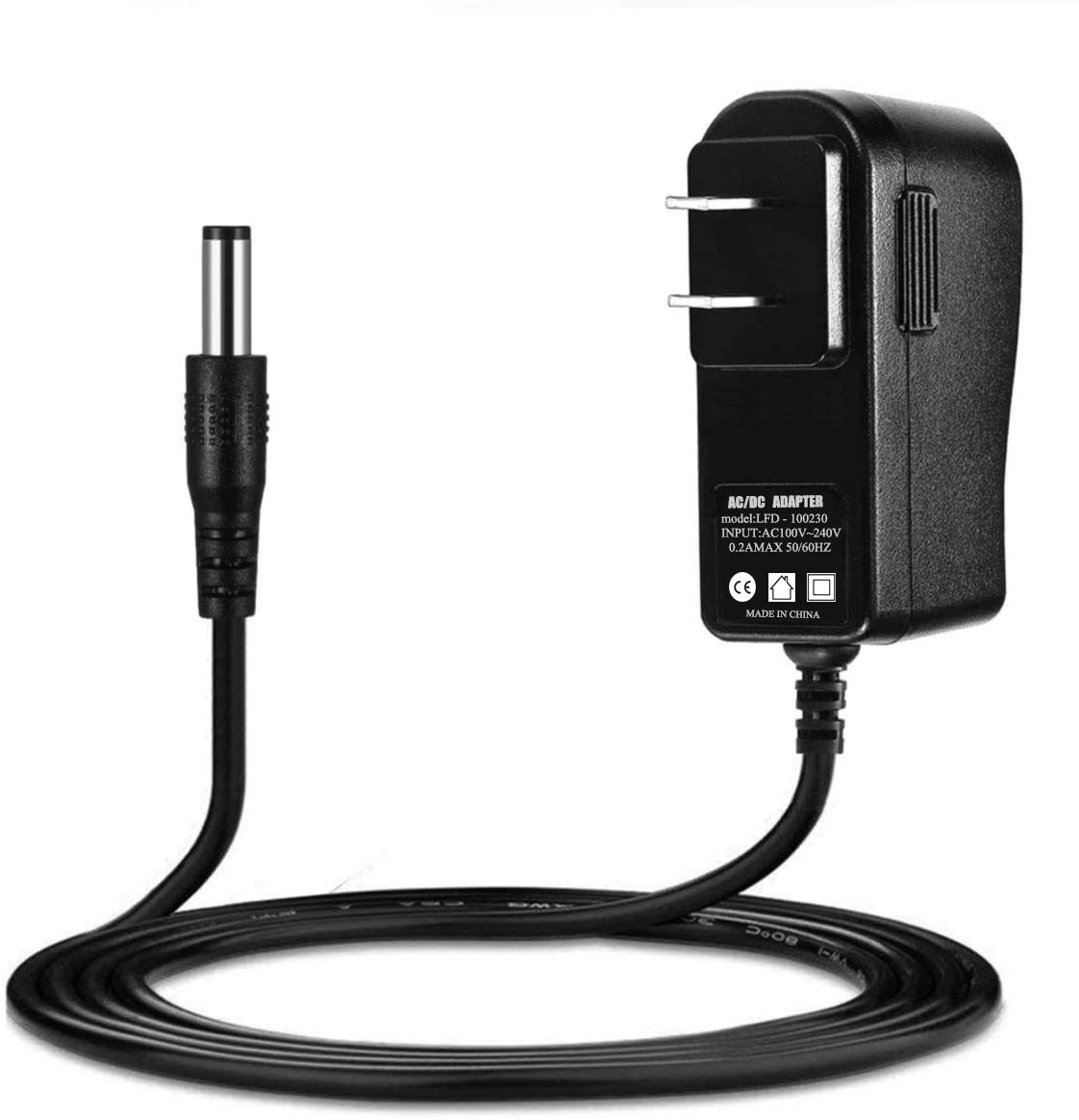 Pet Stain Eraser Charger Compatible with Bissell Handheld Carpet Vacuum 1611736 161-1736 Power Charger Cord for Pet Stain Eraser 2054 2002 20037 20028 2002Q 2003 2003A 2164A Power Supply (10v630ma)