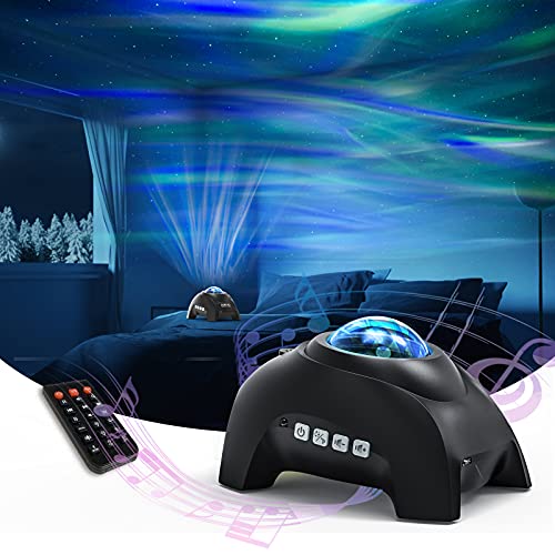AIRIVO Northern Lights Aurora Projector (Black+ Gold)