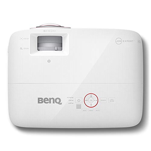 BenQ TH671ST 1080p DLP Home Theater Short Throw Projector, 3000 Lumens, Low Input Lag for Gaming, Ambient Light Sensor (Renewed)