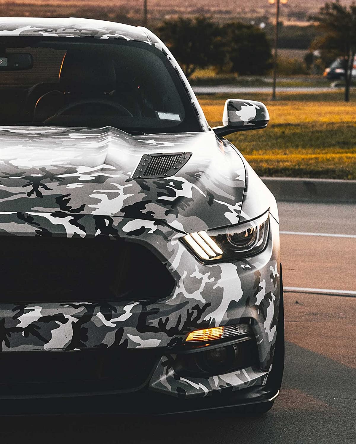 VViViD Snow Camouflage Vinyl Car Wrap Adhesive Decal DIY Air Release Roll (1ft x 5ft)