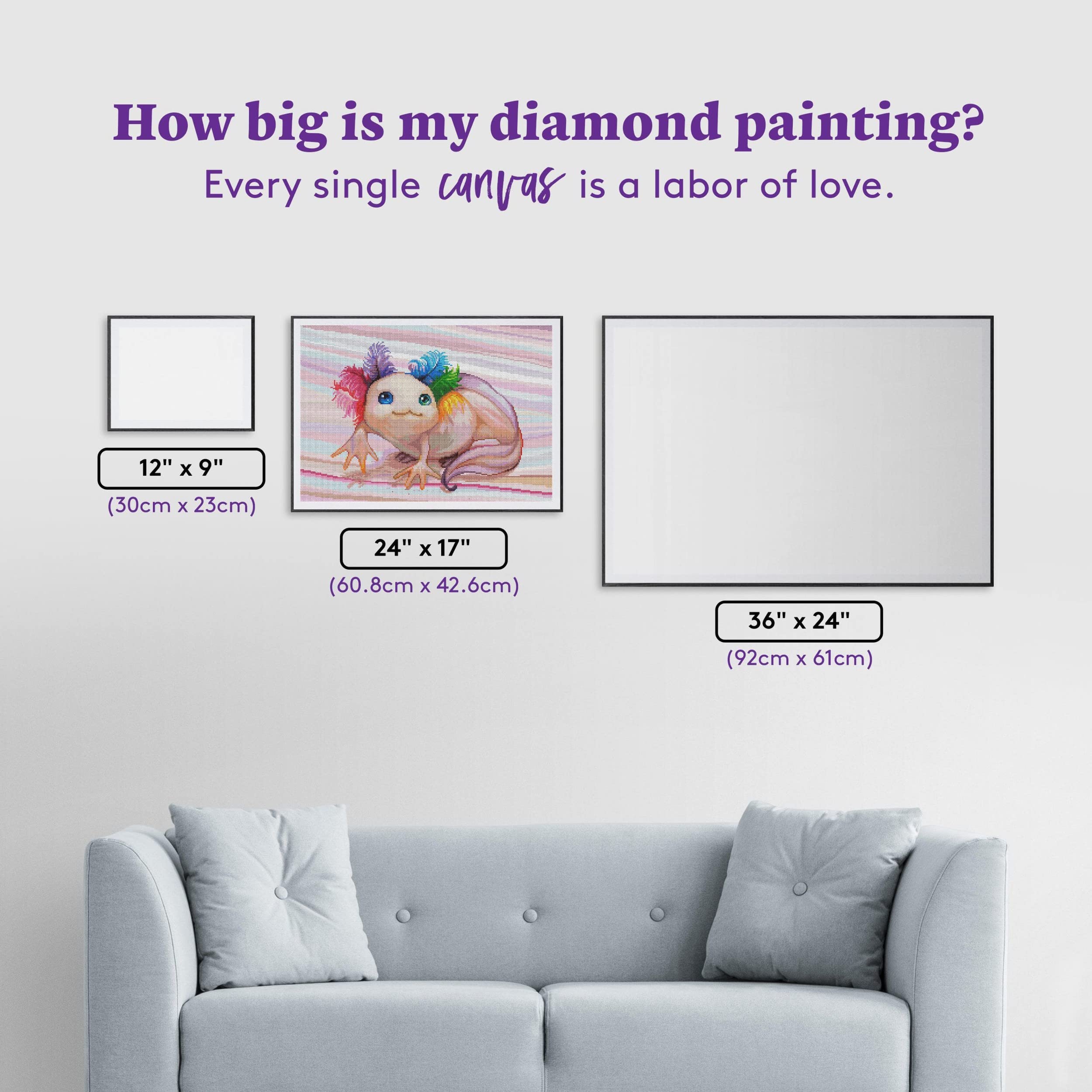 DIAMOND ART CLUB Pinkie Pie Round with 62 Colors Including 5 ABs 32,984 24" x 17" (60.8cm x 42.6cm)